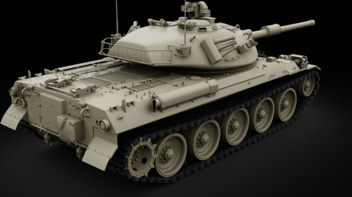 Mitsubishi Type 74 Main Battle Tank | MAJE 3D