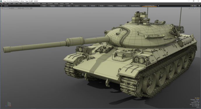 Mitsubishi Type 74 Main Battle Tank | MAJE 3D